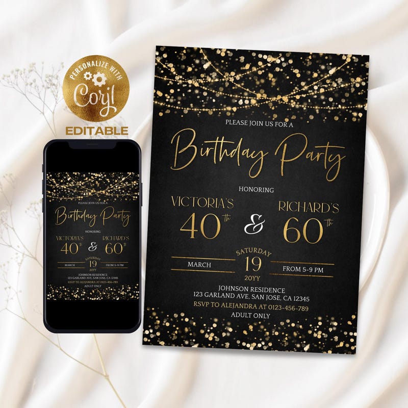 Adult Party Idea Invites - Etsy UK