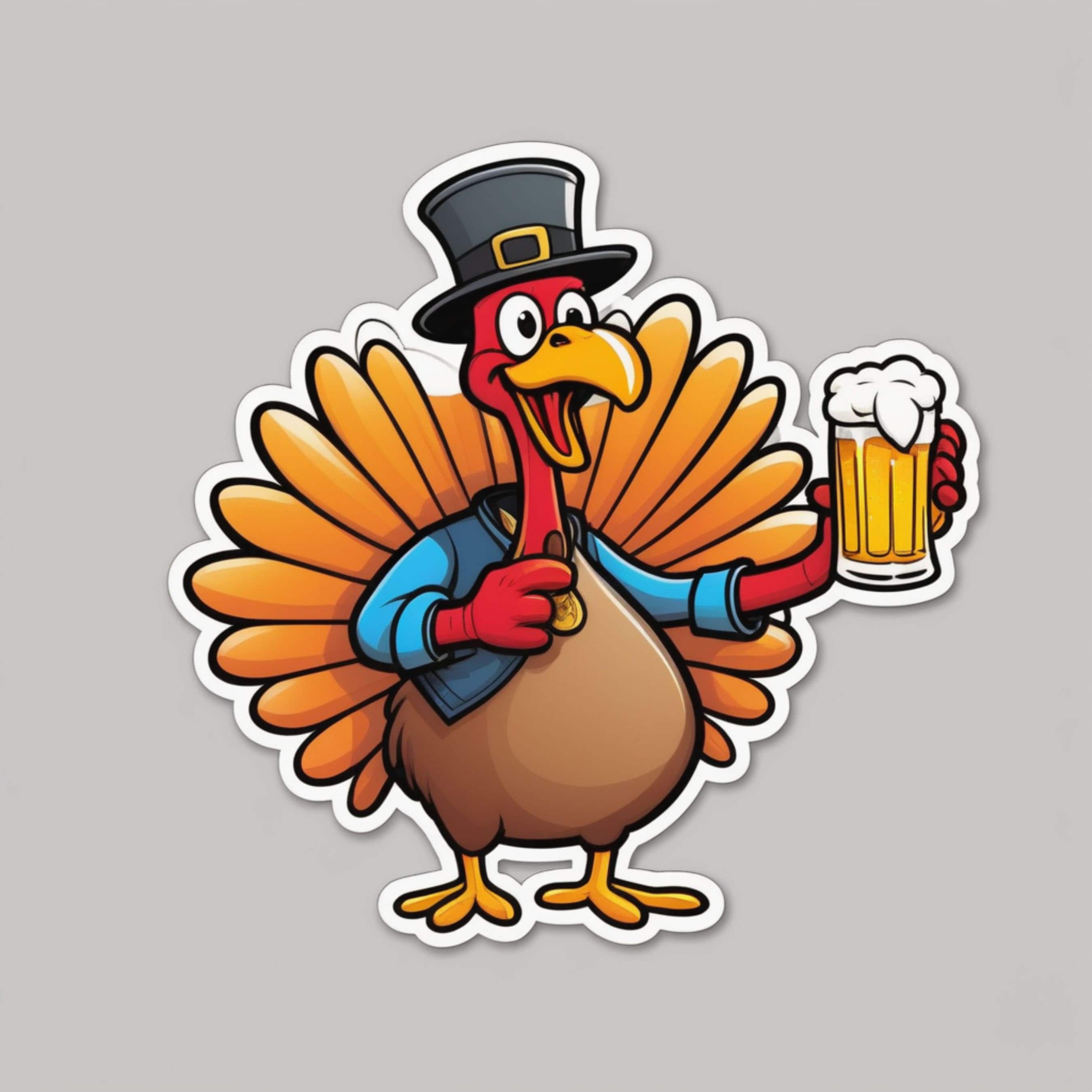 Funny Turkey Beer PNG, Thanksgiving Sublimation Design, Thanksgiving ...
