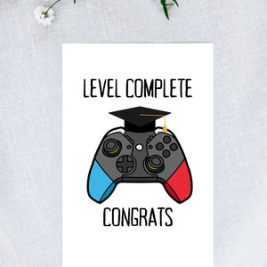 Level Complete Graduation Card - Funny Grad Card - Senior 2023 2024 ...