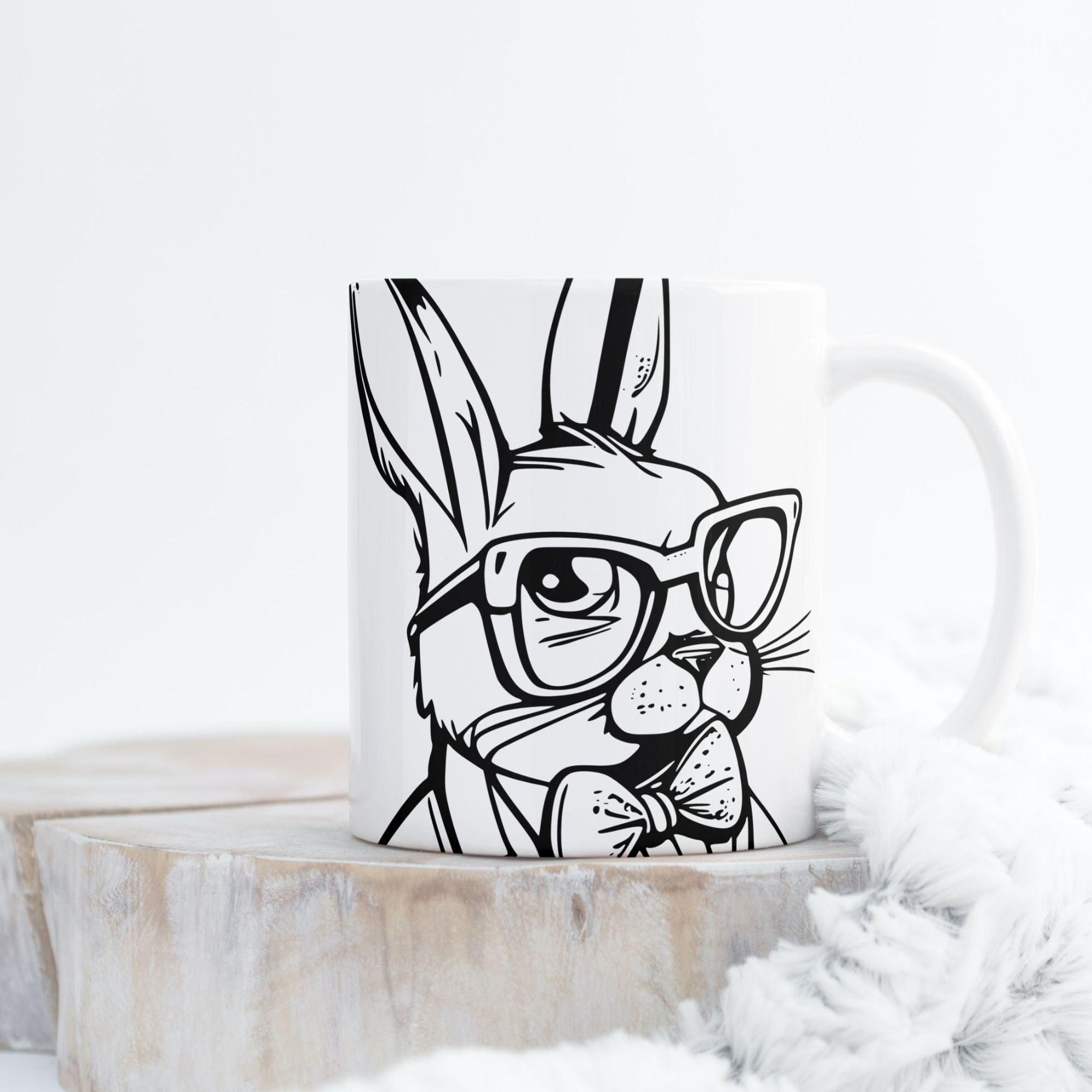 Easter Bunny Vector SVG Bundle Commercial License Decor Tag Files Kids ...