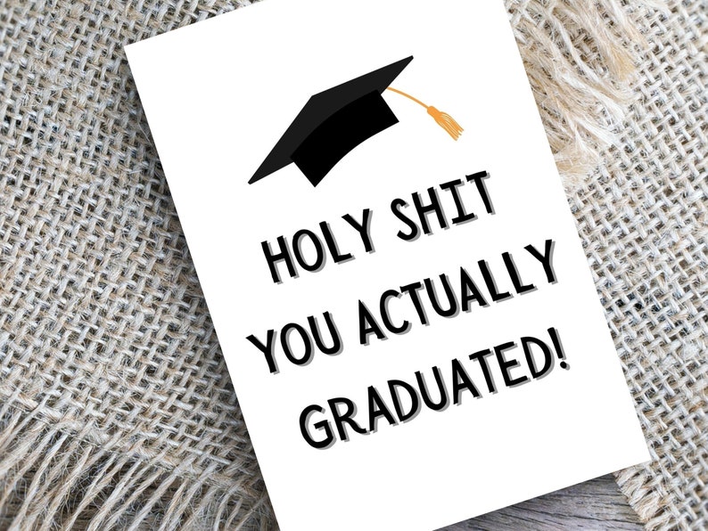 Funny Graduation Card – Instant Download – Printable Card – Funny Grad ...