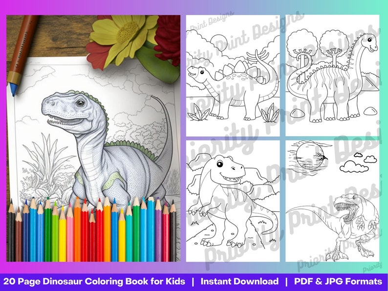 Printable Dinosaur Coloring Pages, Dinosaur Printables, Dinosaur ...