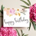 Simple Happy Birthday Digital Printable Card | Printable Card | Digital ...