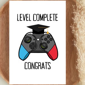 Level Complete Graduation Card - Funny Grad Card - Senior 2023 2024 ...