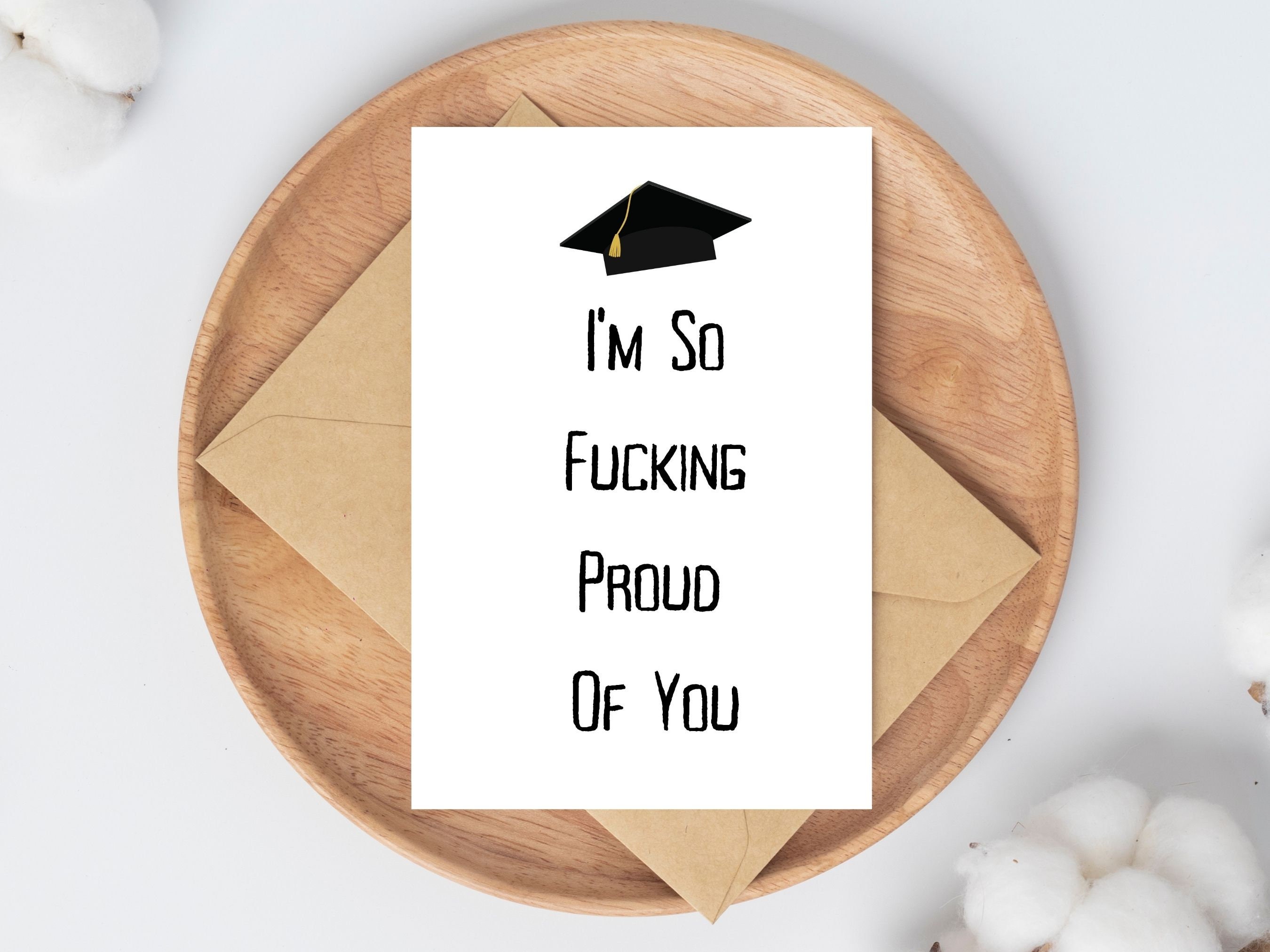 Digital Download Printable Graduation Card Grad Card Swearing Grad Card ...