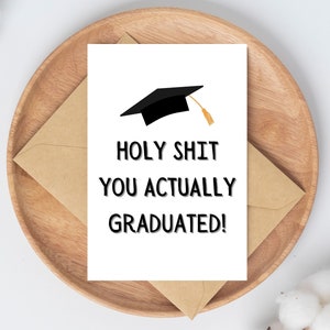 Funny Graduation Card – Instant Download – Printable Card – Funny Grad Card - Senior Gift ...