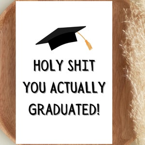 Funny Graduation Card – Instant Download – Printable Card – Funny Grad Card - Senior Gift ...