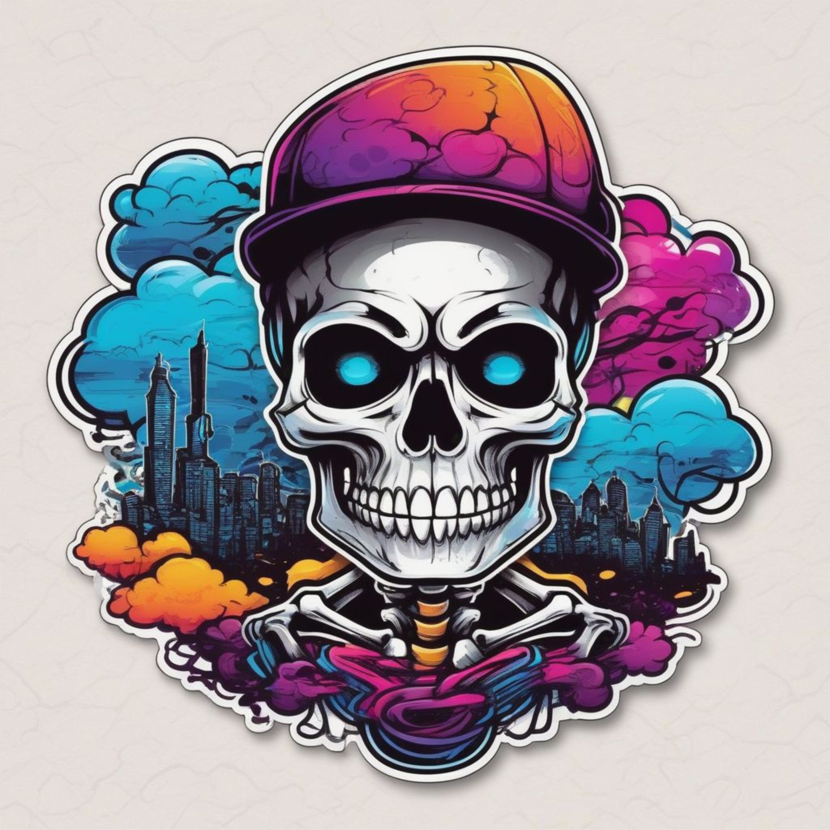 50 Skeleton PNG Commercial Use Retro Skeleton Graffiti - Etsy