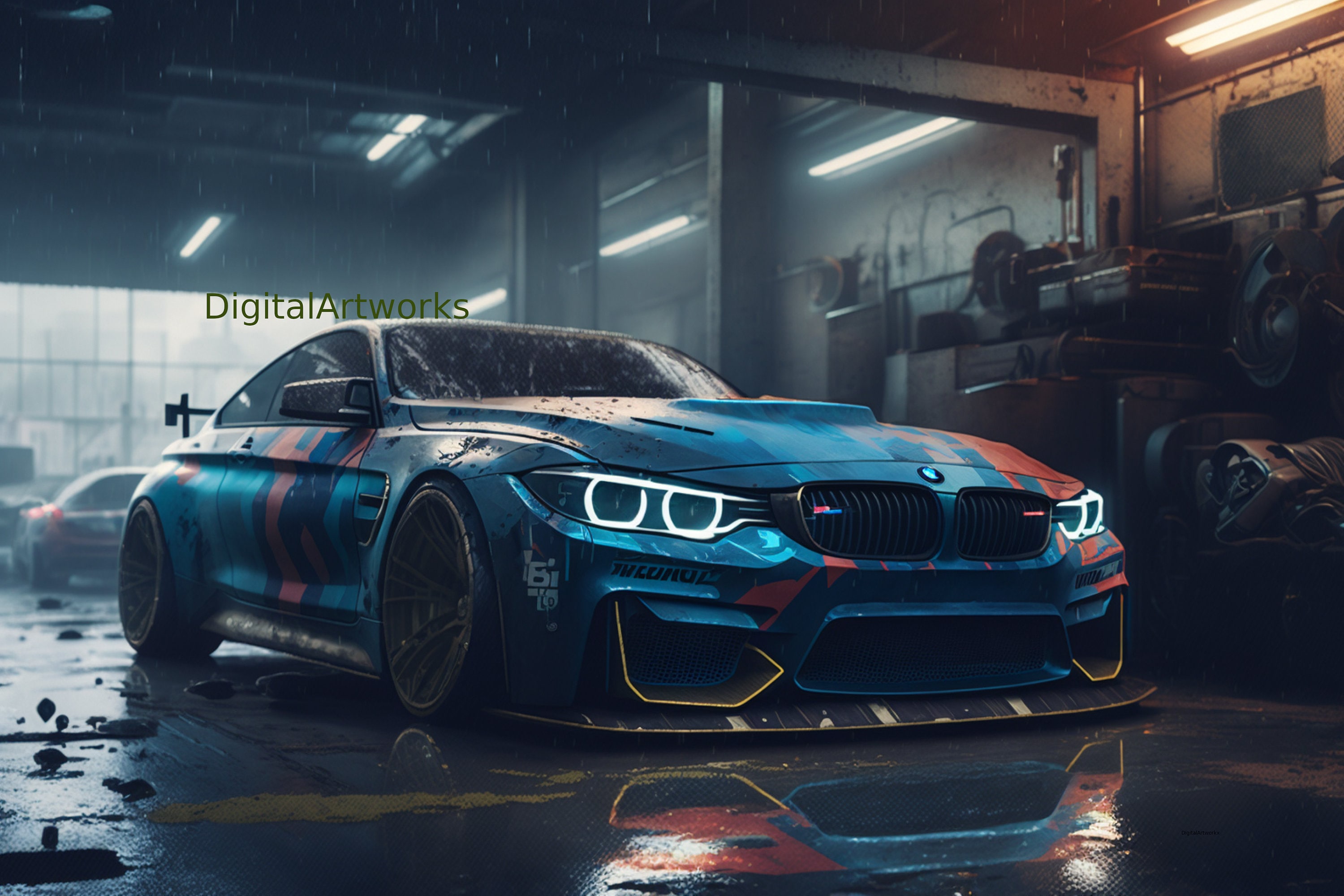 Printable, BMW M4, Digital Image BMW M4, Digital Art, Download, Digital ...