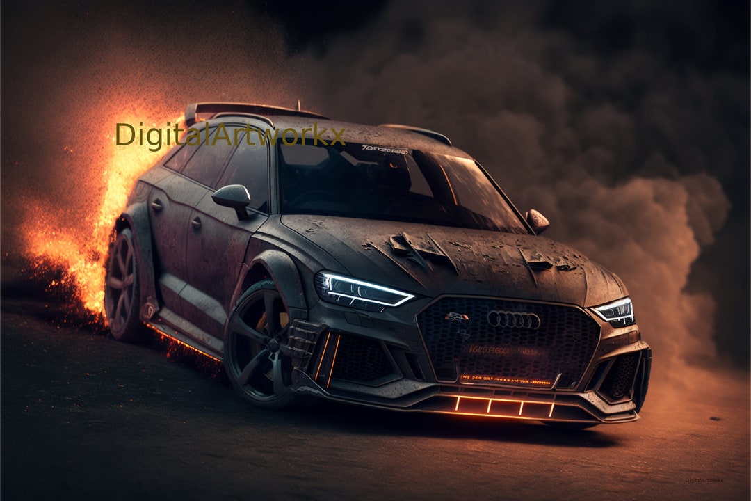 Printable, Audi RS3, Digital Image Audi RS3, Digital Art, Download ...