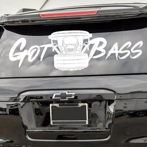 Got Bass Car Audio Decal - Etsy