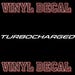 Turbocharged Text Vinyl Decal - Etsy