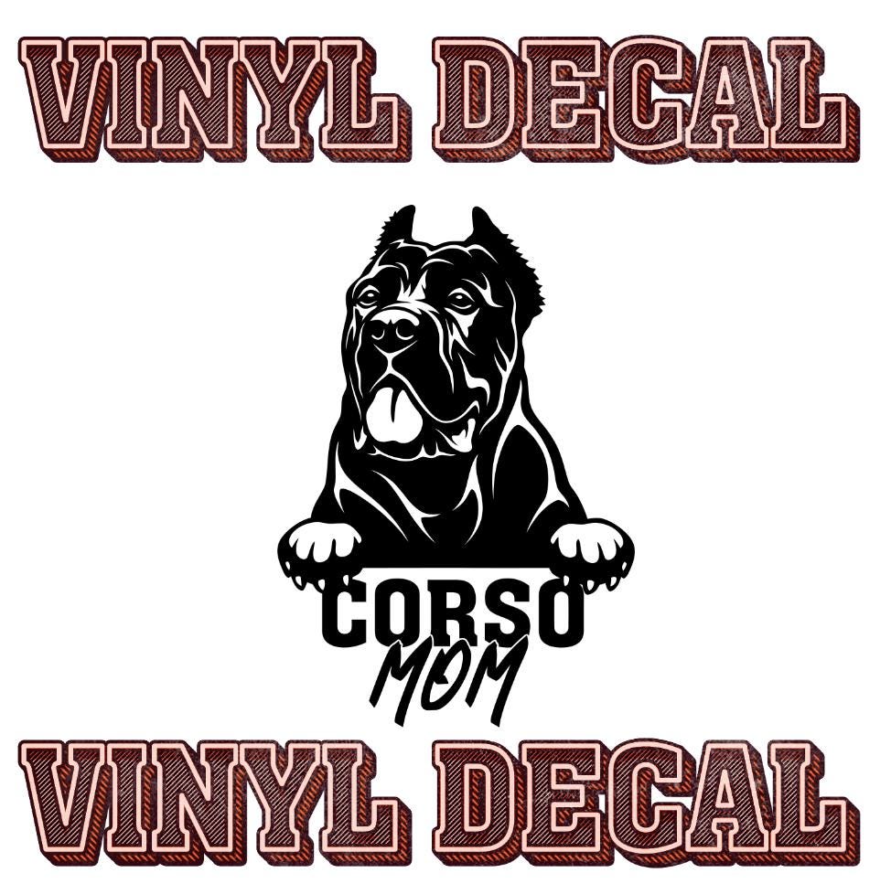 Cane Corso Mom Car Decal - Etsy