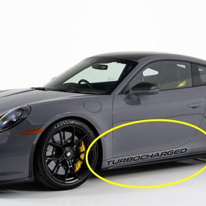 Turbocharged Text Vinyl Decal - Etsy