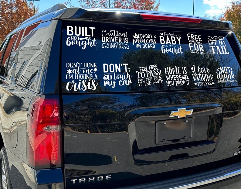Personalized Custom Car Window | Bumper Vinyl Decal Sticker - Etsy