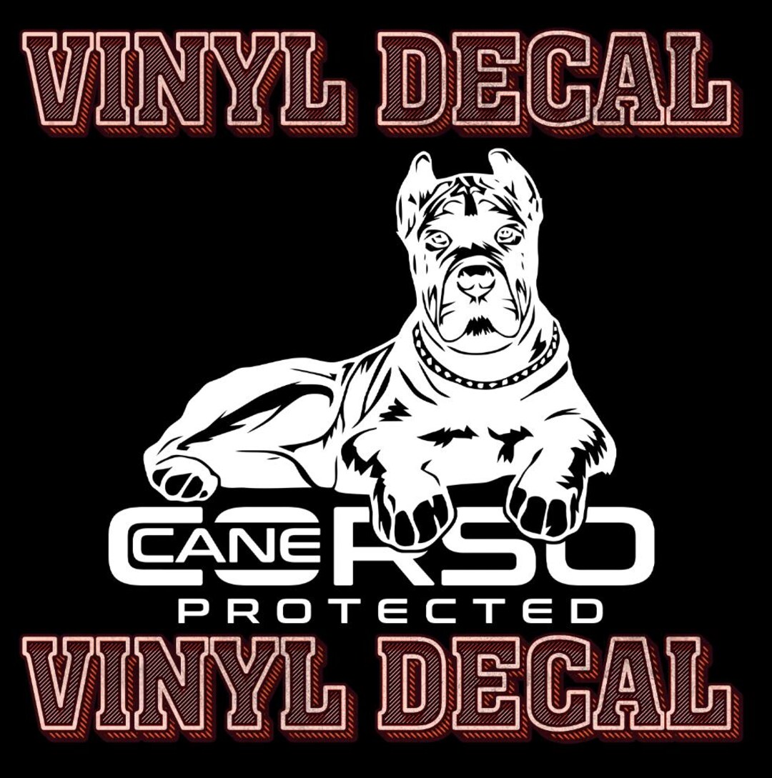 Cane Corso Protected Car Decal - Etsy