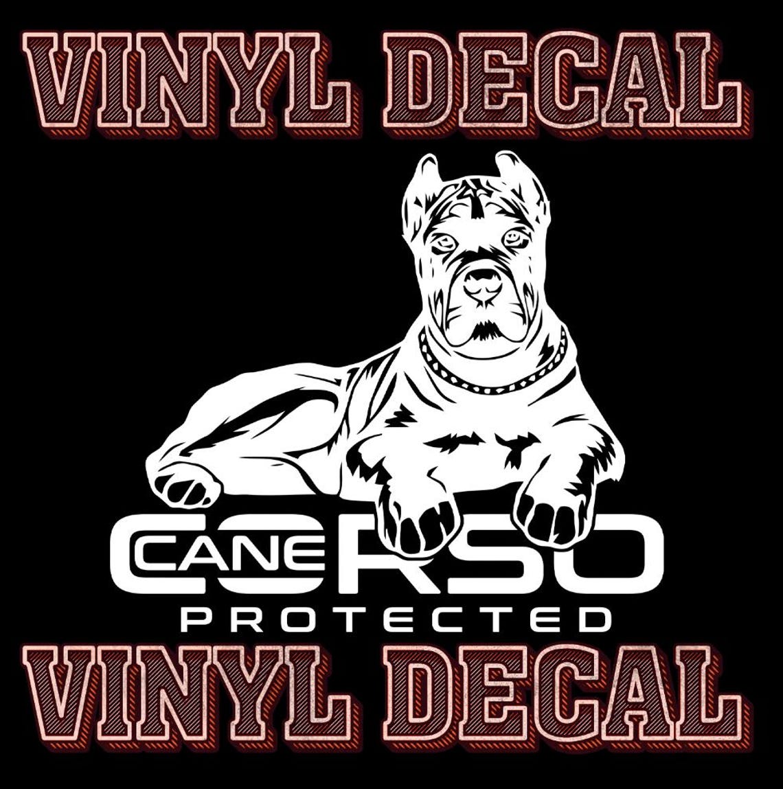 Cane Corso Protected Car Decal - Etsy