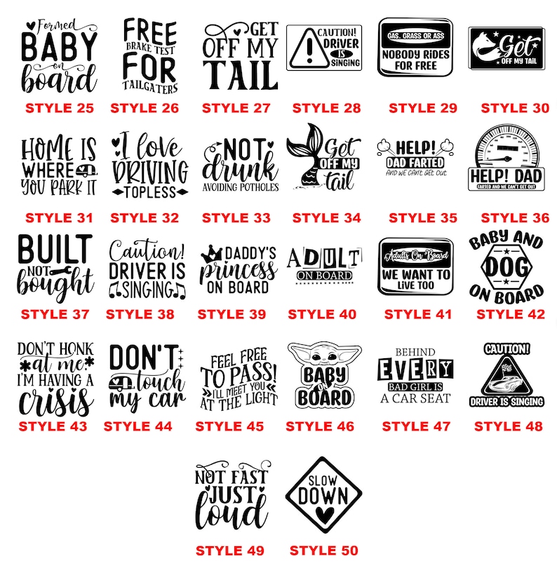 Personalized Custom Car Window | Bumper Vinyl Decal Sticker - Etsy