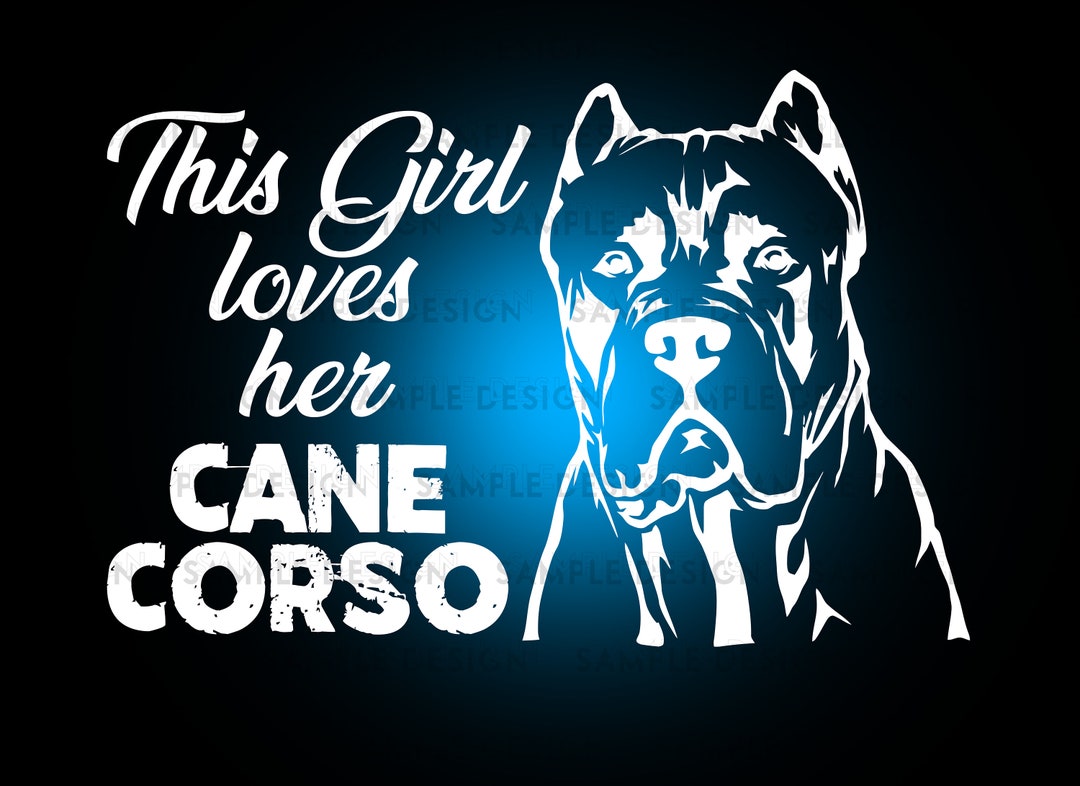 This Girl Loves Her Cane Corso Car Decal - Etsy