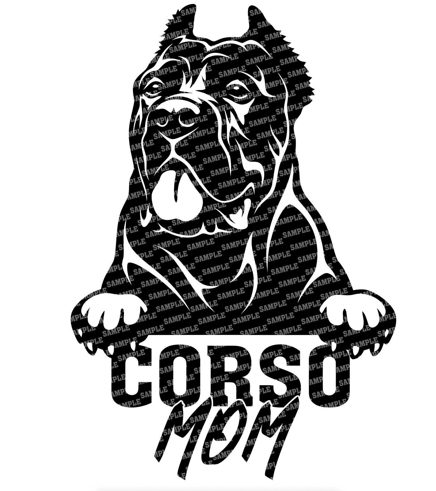 Cane Corso Mom Car Decal - Etsy