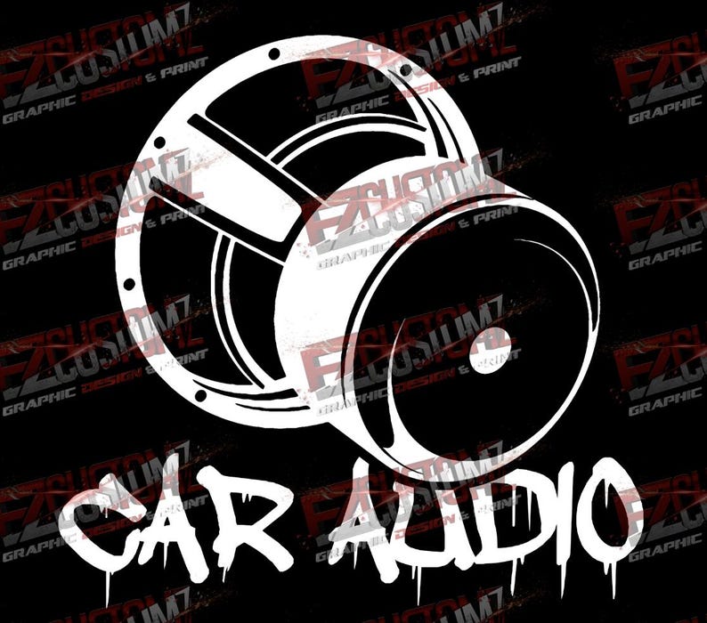 Car Audio Subwoofer Decal - Etsy