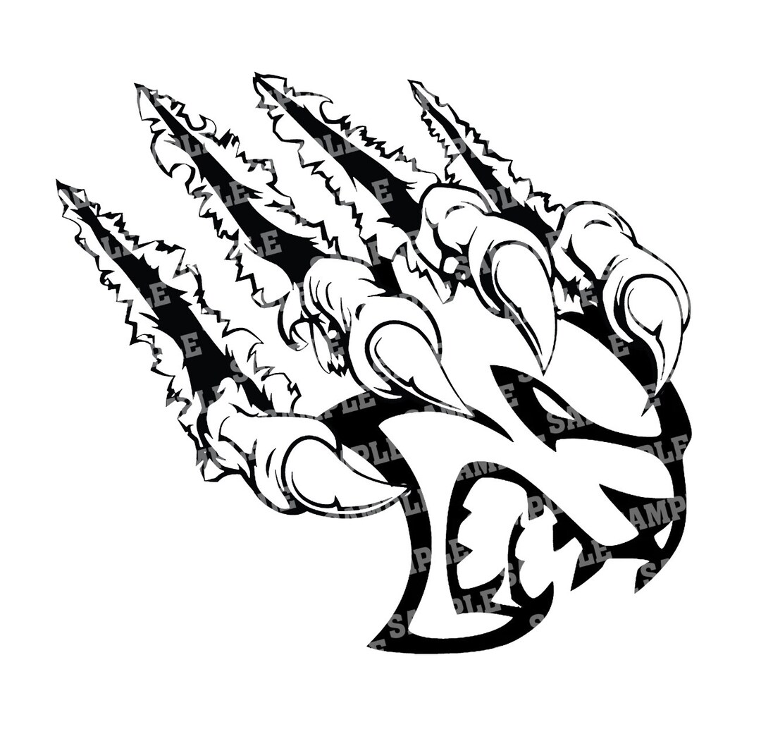 Hellcat Clawed Logo Car Decal - Etsy UK