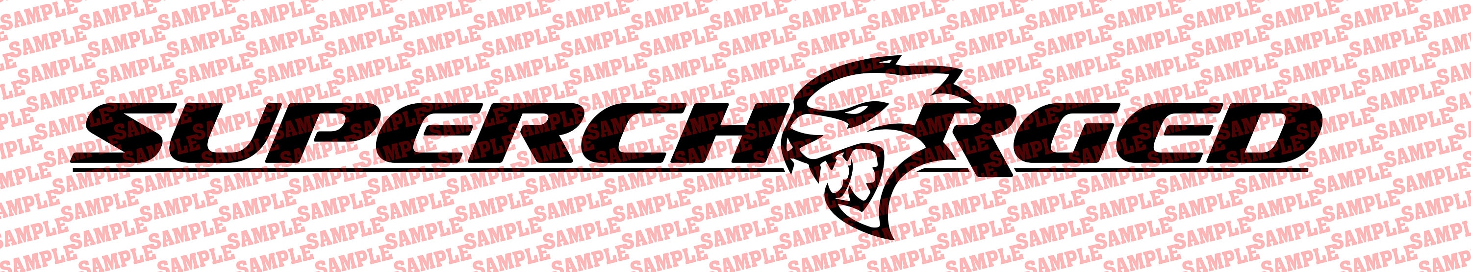 Hellcat Logo Supercharged Custom Vinyl Decal - Etsy