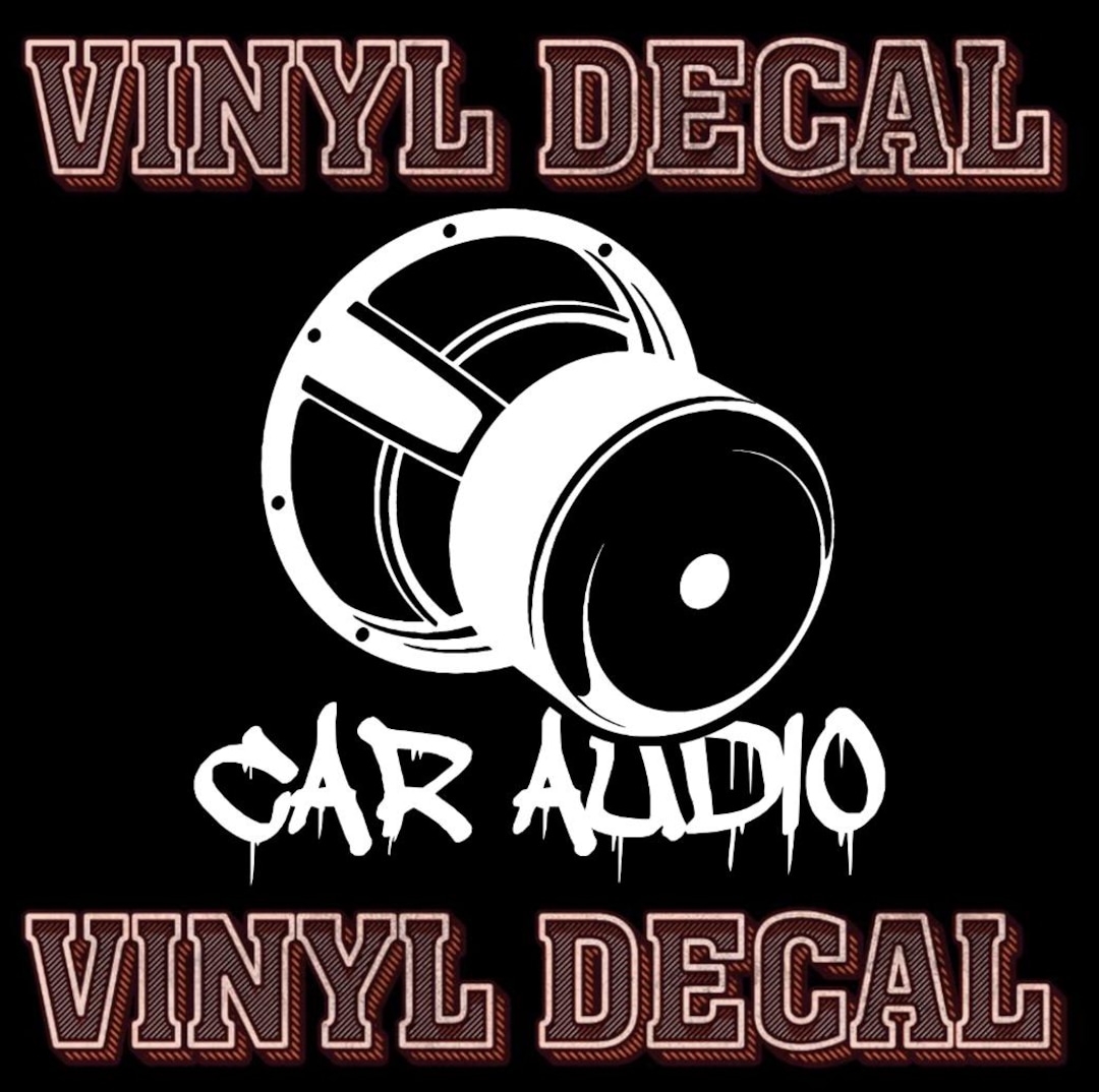 Car Audio Subwoofer Decal - Etsy