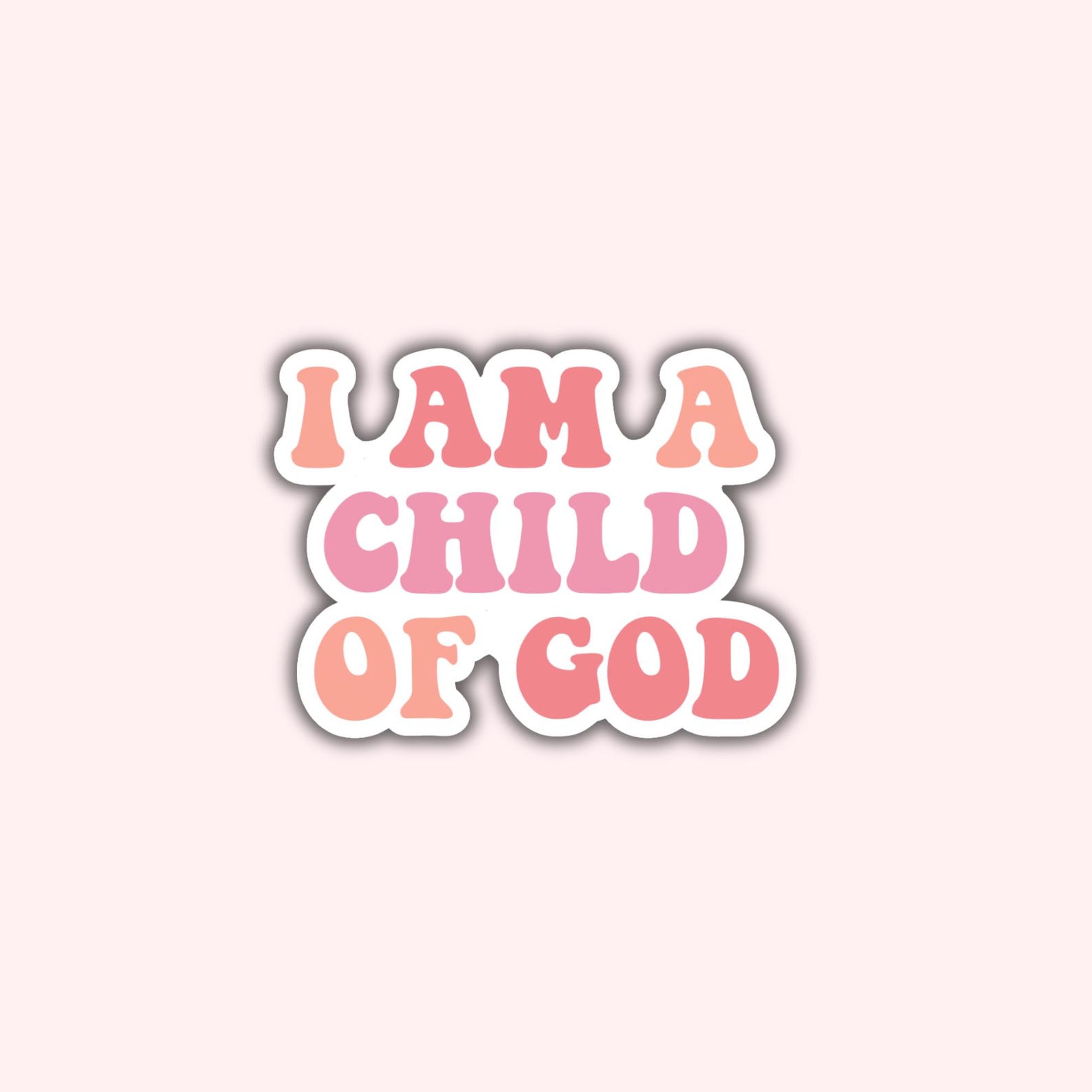 I Am a Child of God Sticker // Christian Sticker / Motivation Sticker ...