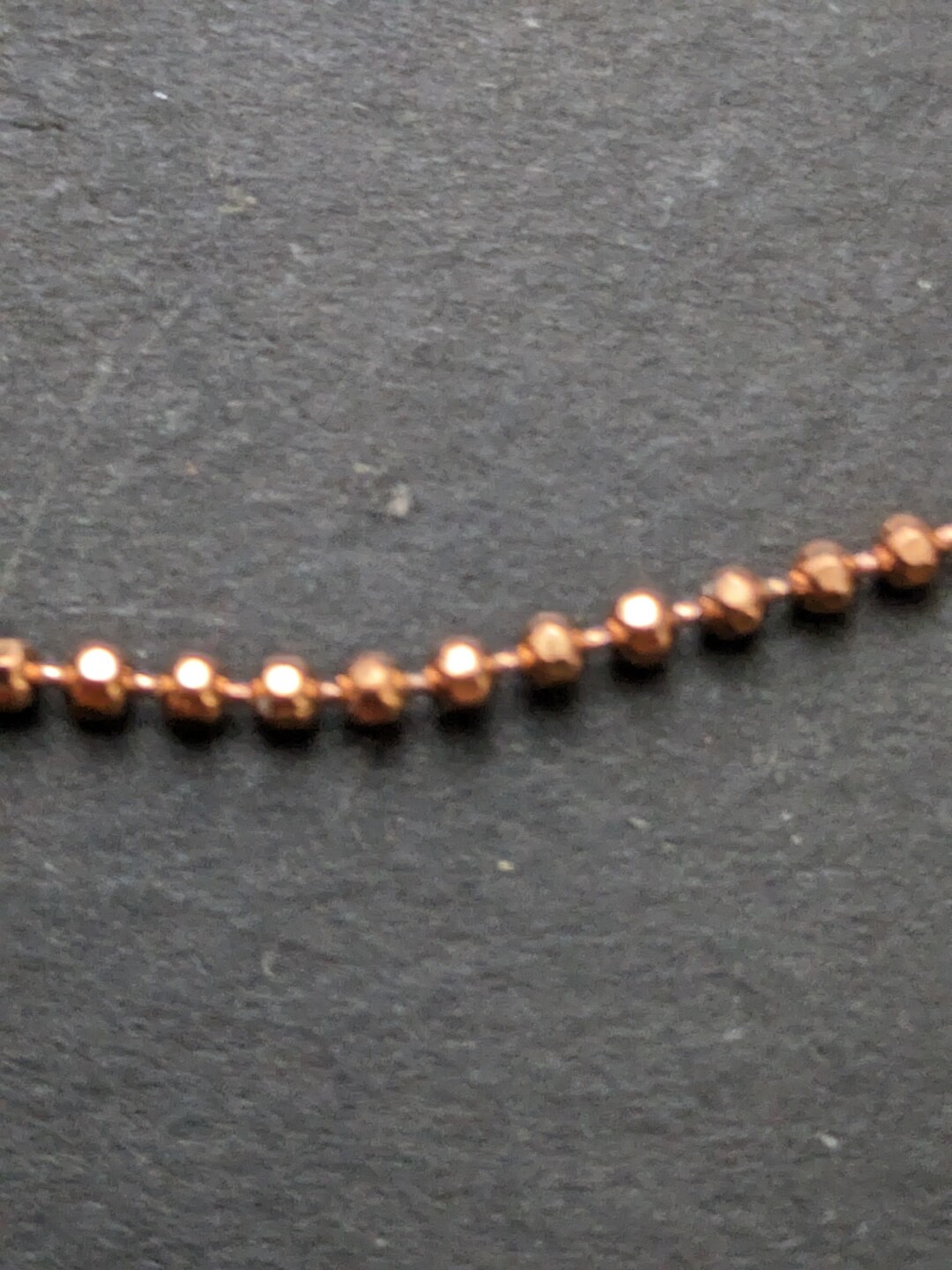 Solid Copper 15 Ball Chain Necklace - Etsy