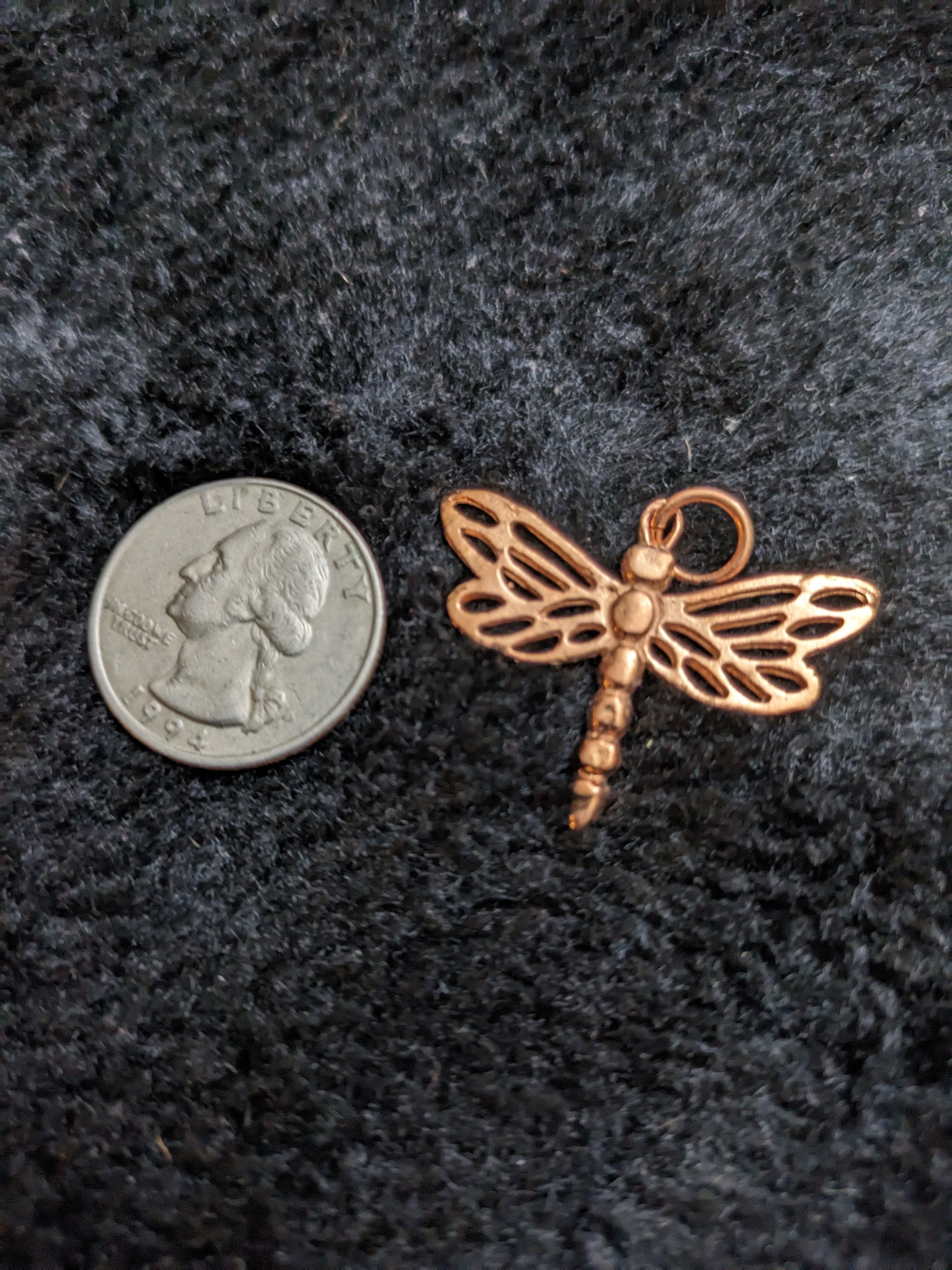 Solid Copper Dragonfly Charms - Etsy