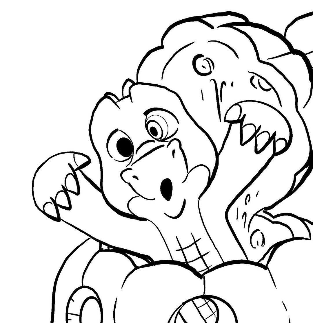 Ody in Pumpkin Coloring Page - Etsy