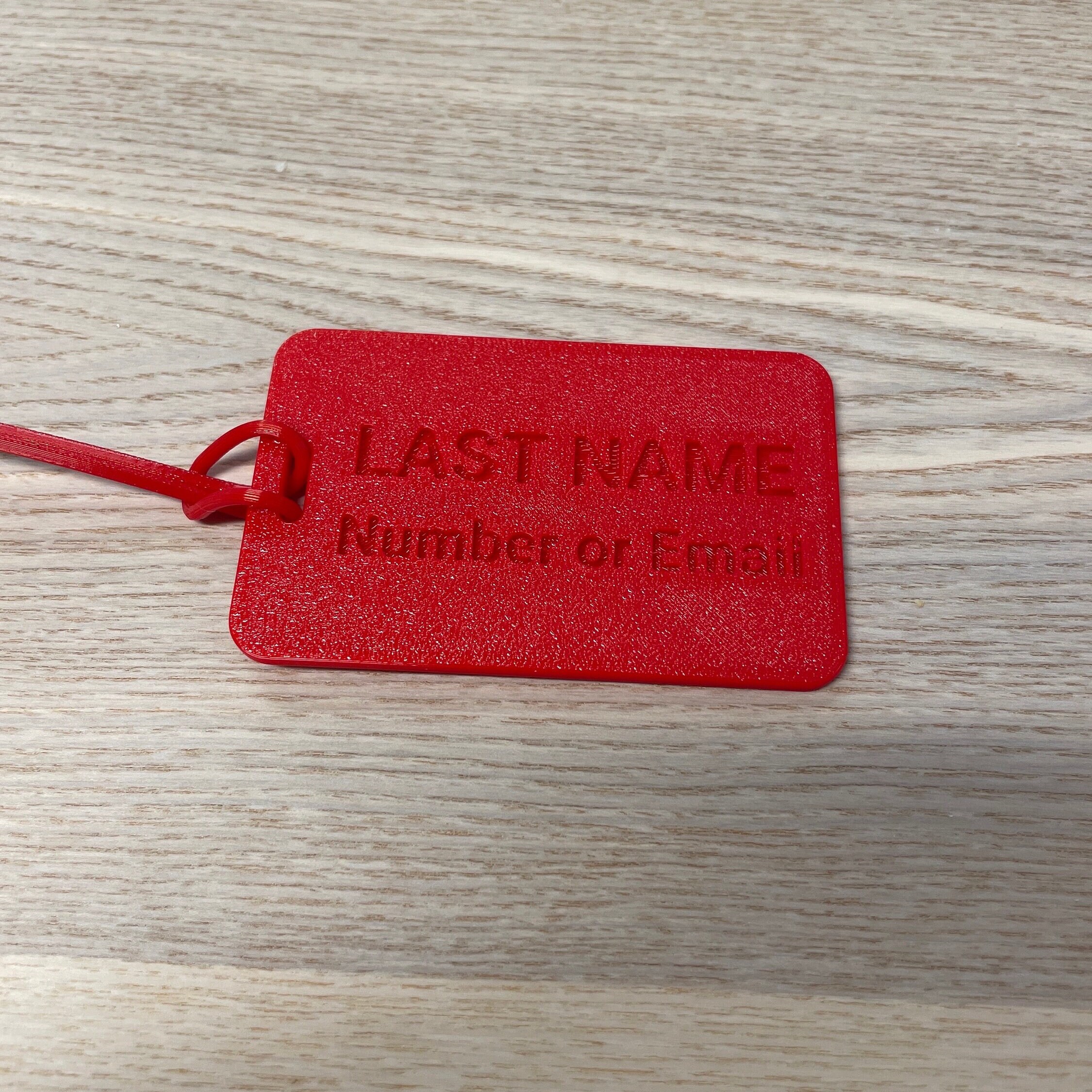 Custom Luggage Tag Plastic - Etsy