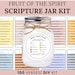 Scripture Jar Printable With Fruit of the Spirit, Praise Scriptures ...