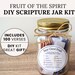 Scripture Jar Printable With Fruit of the Spirit, Praise Scriptures ...