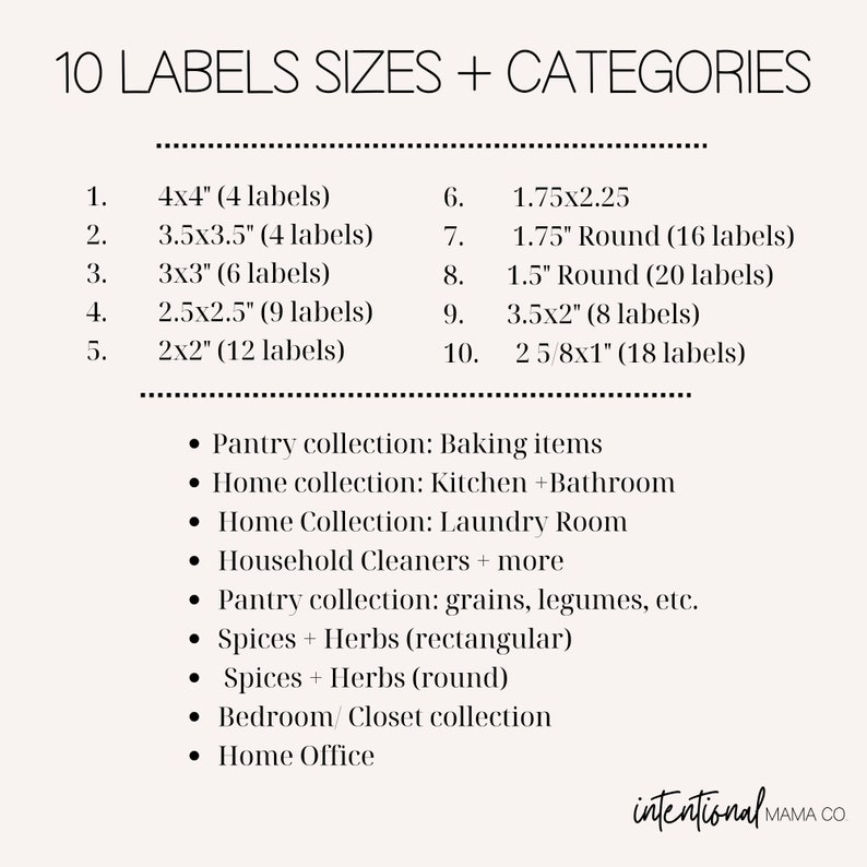 Editable Label Bundle for Home Organization 10 Label Sizes Printable ...