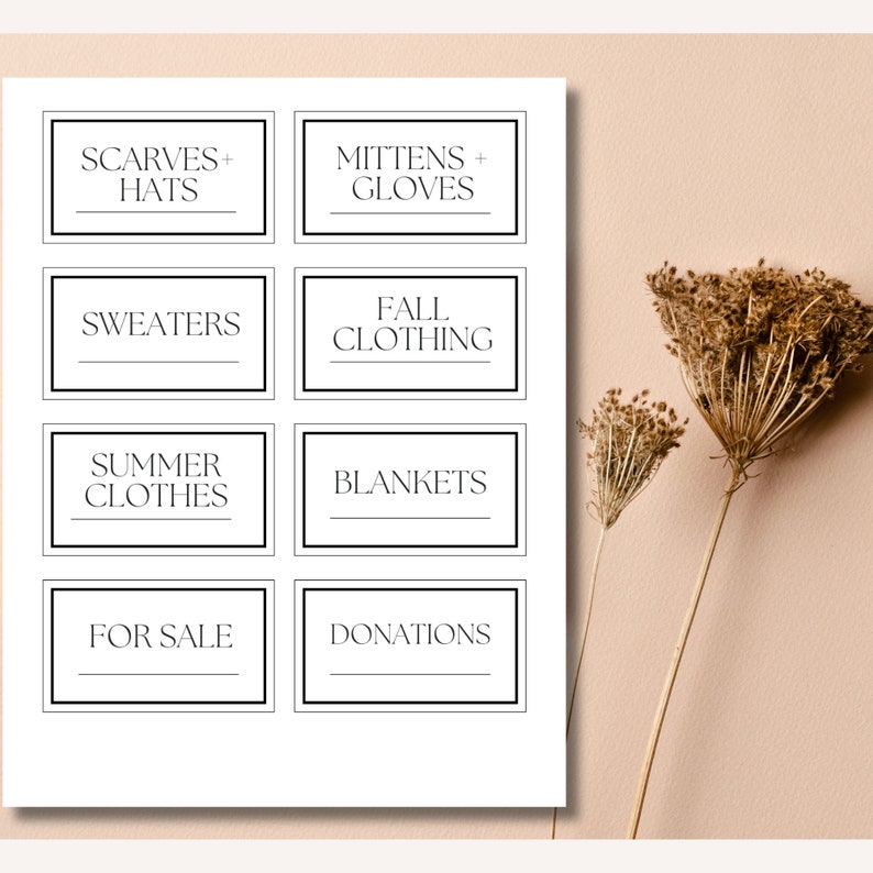 Editable Label Bundle for Home Organization 10 Label Sizes Printable ...