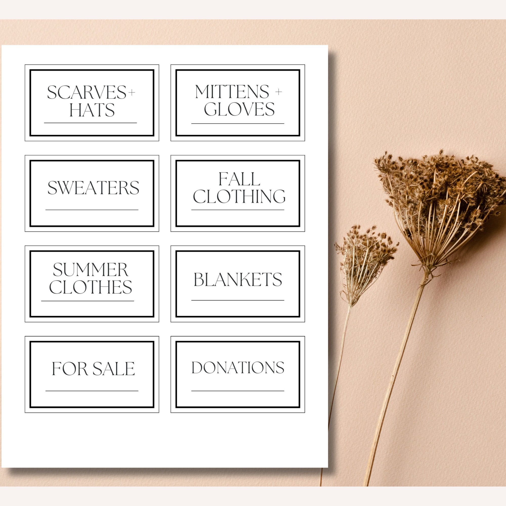 Editable Label Bundle for Home Organization 10 Label Sizes Printable ...