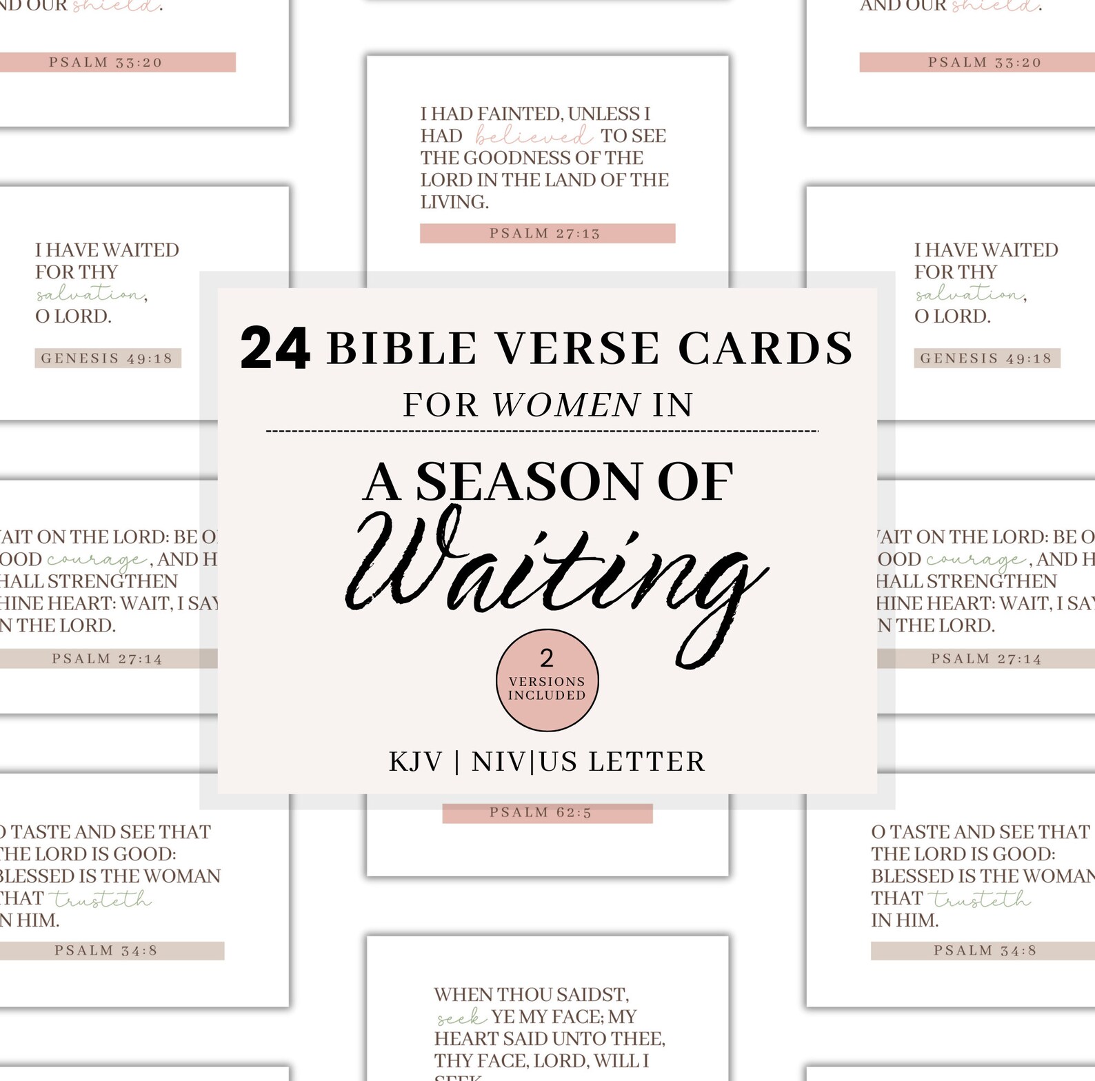 Scriptures on Waiting| Bible Verse Cards for Christian Singles and ...