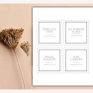 Editable Label Bundle for Home Organization| 11 Label Sizes| Printable ...