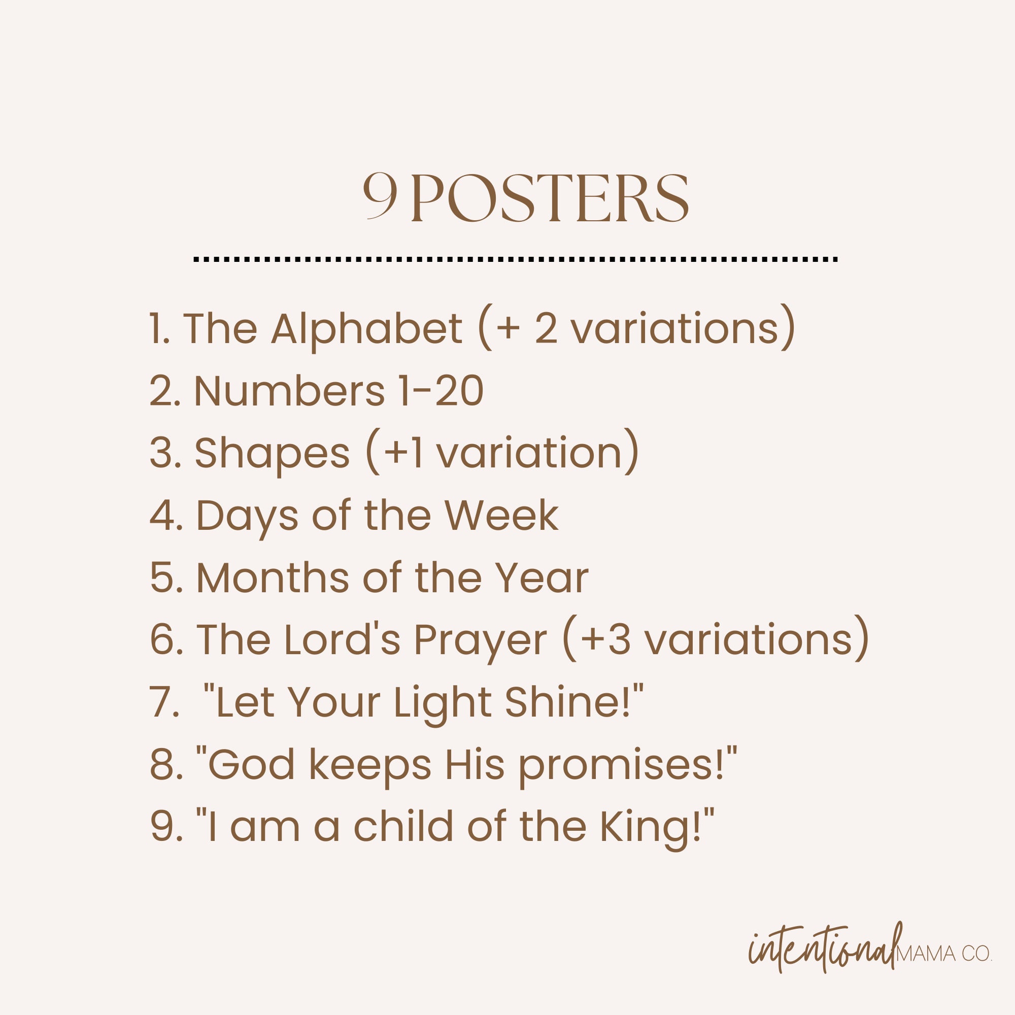 Educational Posters 9 Printables Homeschool Montessori Decor Neutral ...