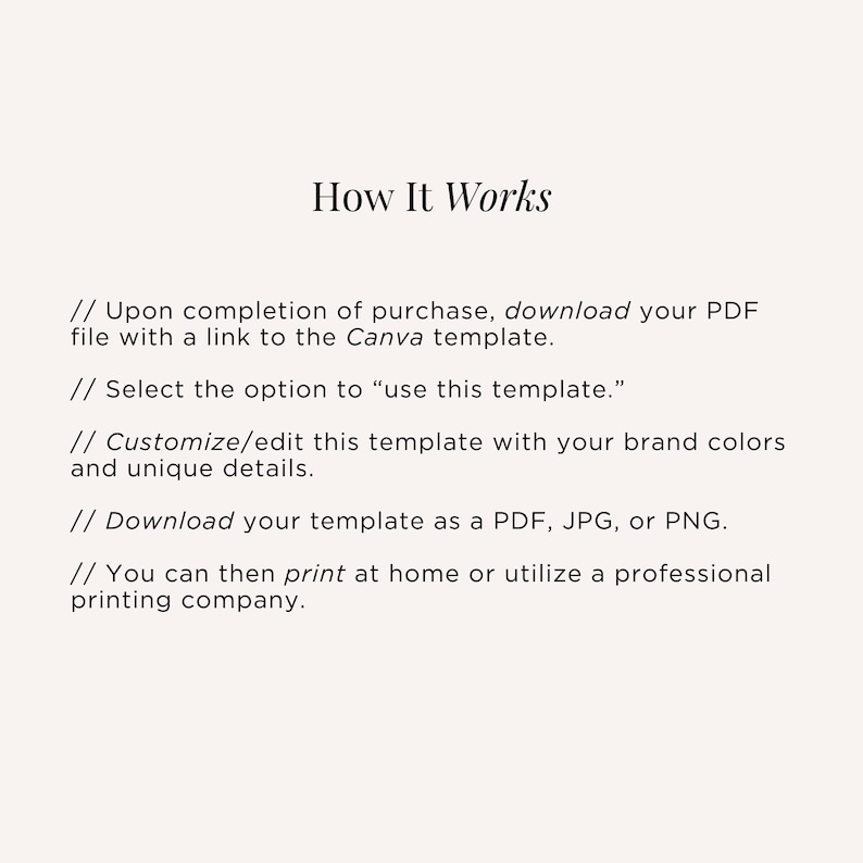 Minimalist Price List Template| Editable Cottage Food Price List| Home ...