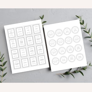Editable Label Bundle for Home Organization| 11 Label Sizes| Printable ...