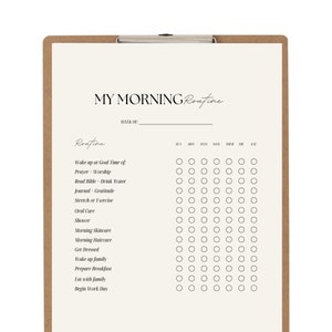 Editable Morning and Night Routine Checklist Bundle| Daily Routine ...