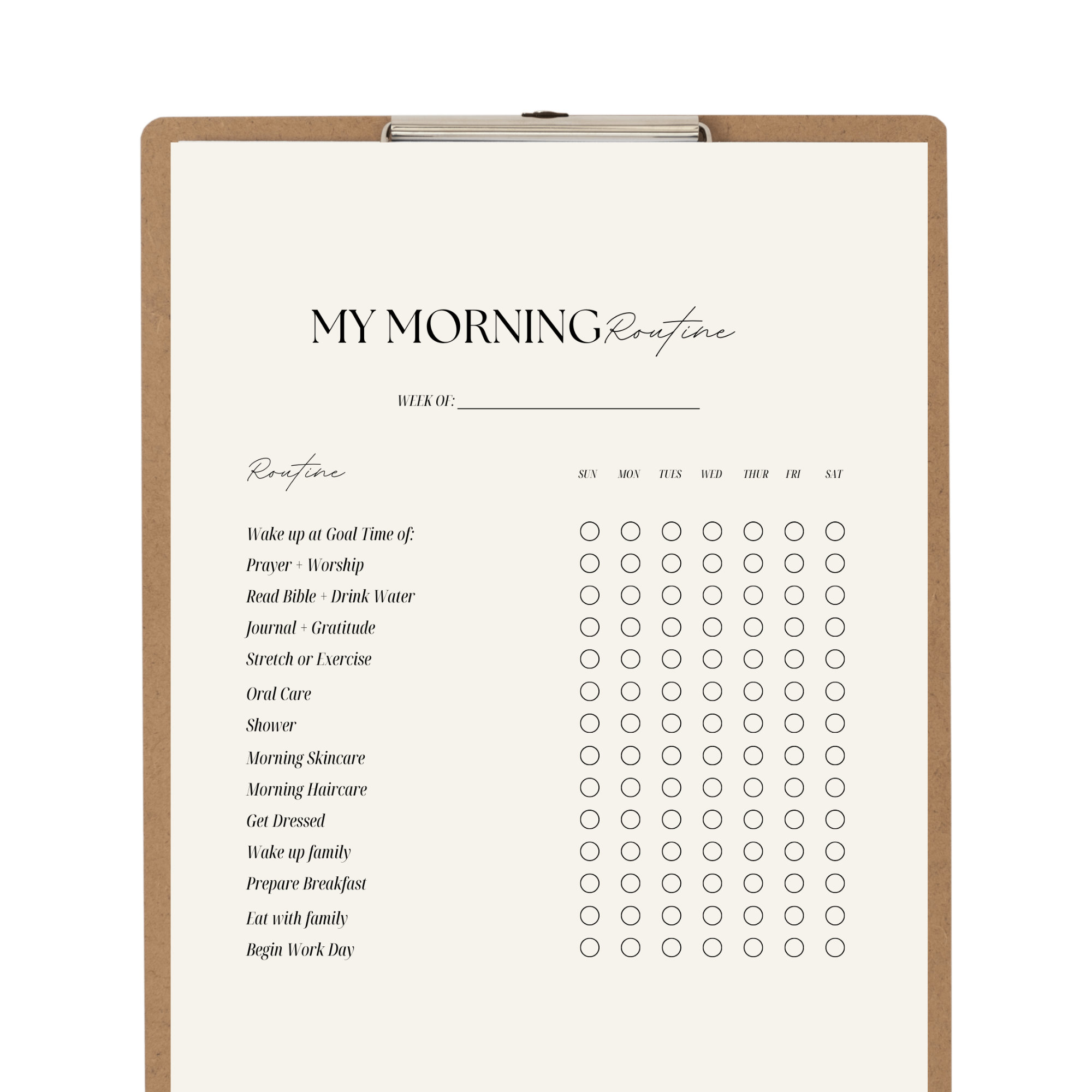 Editable Morning and Night Routine Checklist Bundle Daily Routine ...