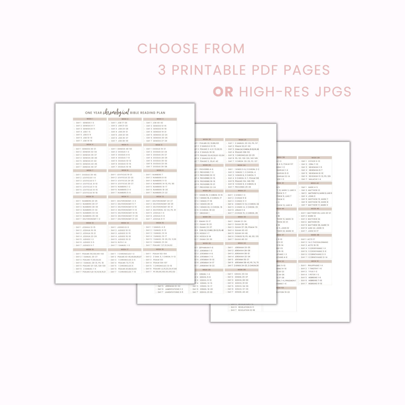 Chronological Bible Reading Plan Bible Reading Tracker One Year Bible Chronological Bible Reading Plan Bible Reading Tracker One Year Bible
