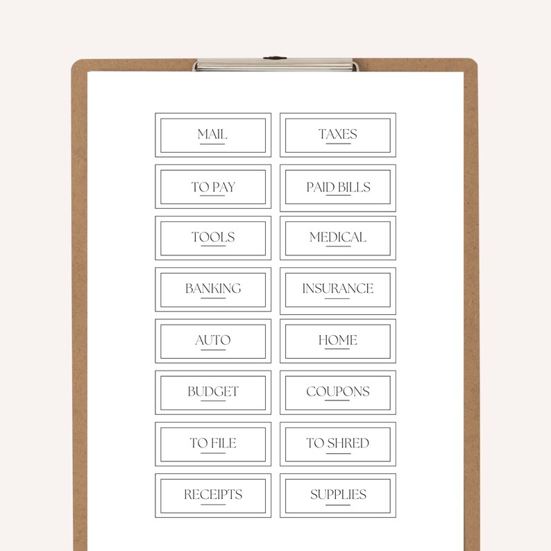 Editable Label Bundle for Home Organization 10 Label Sizes Printable ...