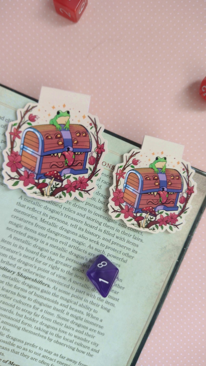 Mimic Magnetic Bookmark | TTRPG Reader Accessory - Etsy