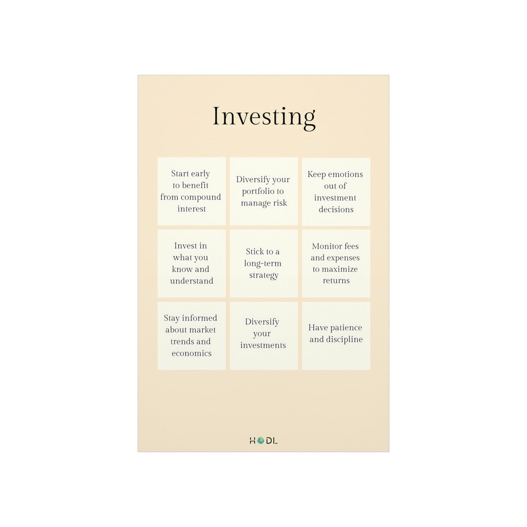 Investing Motivational Poster Minimalism Planet HODL - Etsy