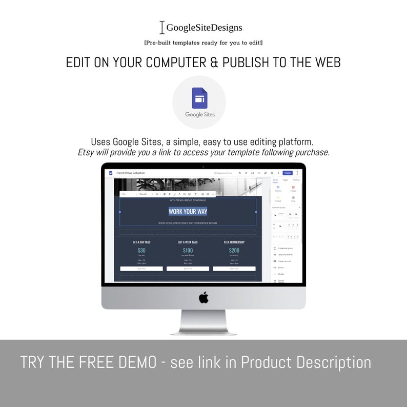 Google Site Template, Open Office Website Template, Web Site Design ...